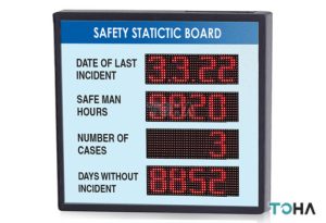 Safety Statistic LED Board