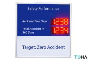 Safety Statistic LED Board
