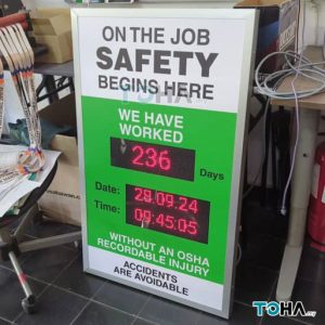 Safety Statistic LED Board