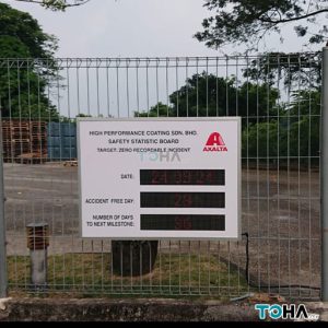 Safety Statistic LED Board