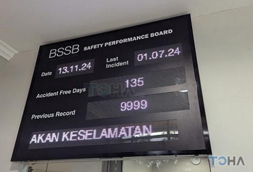 Safety Statistic LED Board