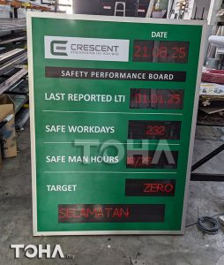 Safety Statistic LED Board