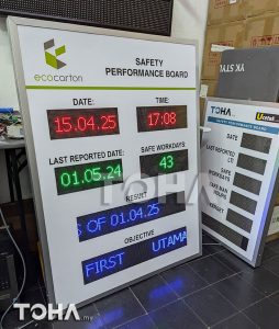 Safety Statistic LED Board