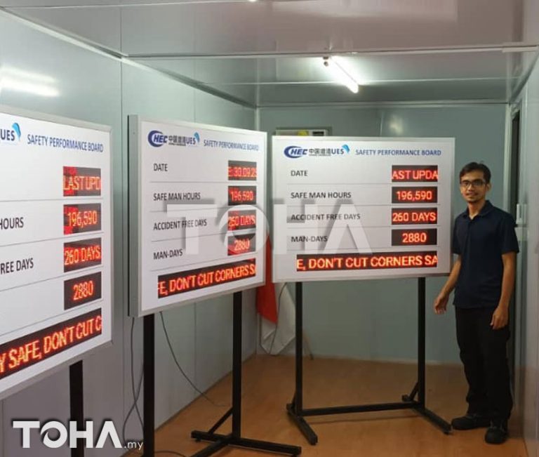 Safety Statistic LED Board