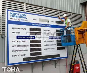Safety Statistic LED Board