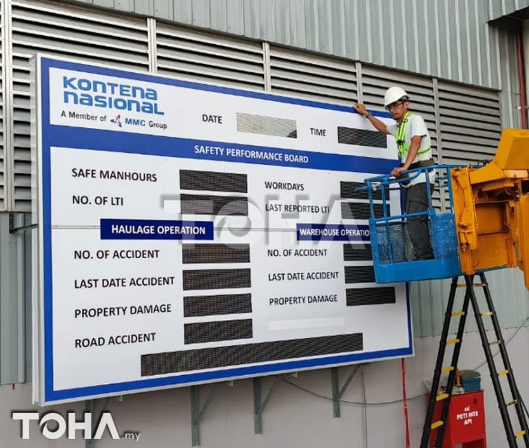 Safety Statistic LED Board