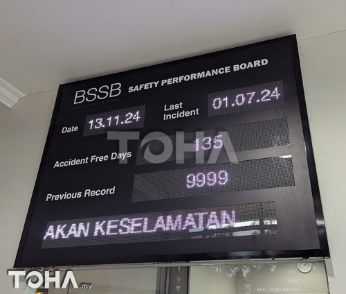 Safety Statistic LED Board
