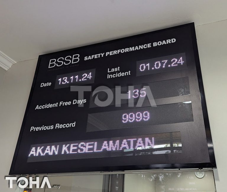 Safety Statistic LED Board