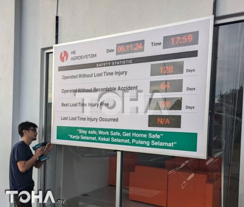 Safety Statistic LED Board