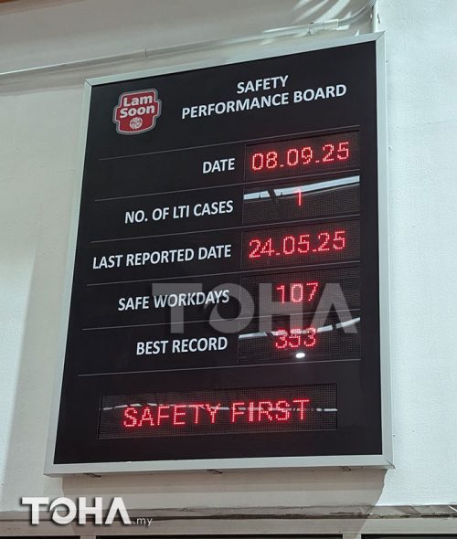 Safety Statistic LED Board